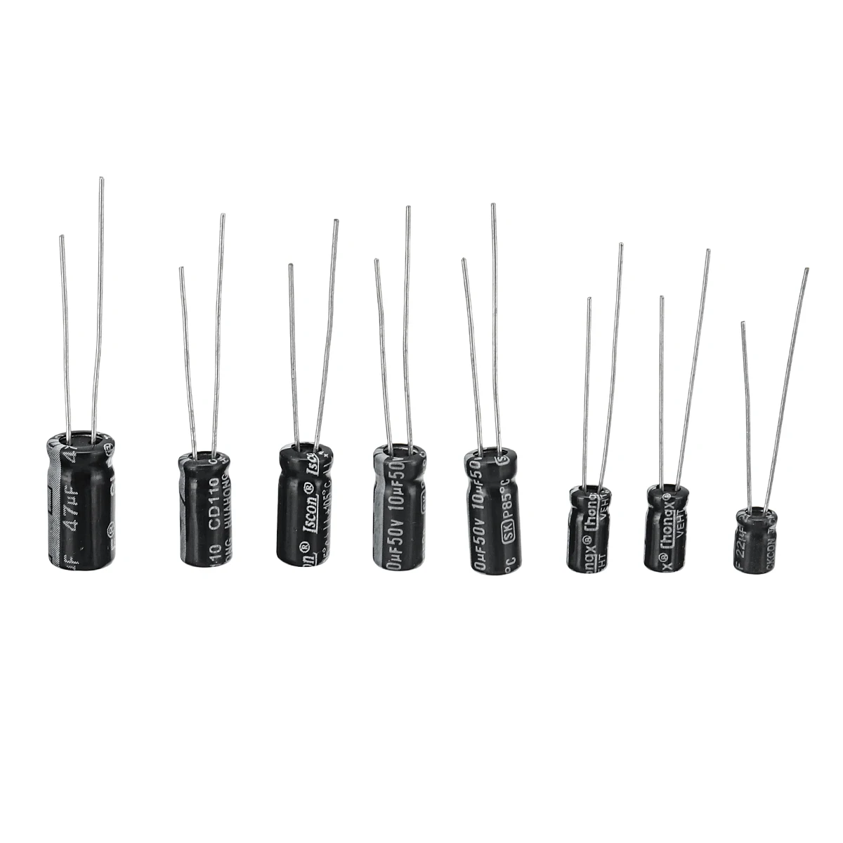 NEW 500PCS Electrolytic Capacitors Kit with Assortment Box 0.1UF-1000UF ...