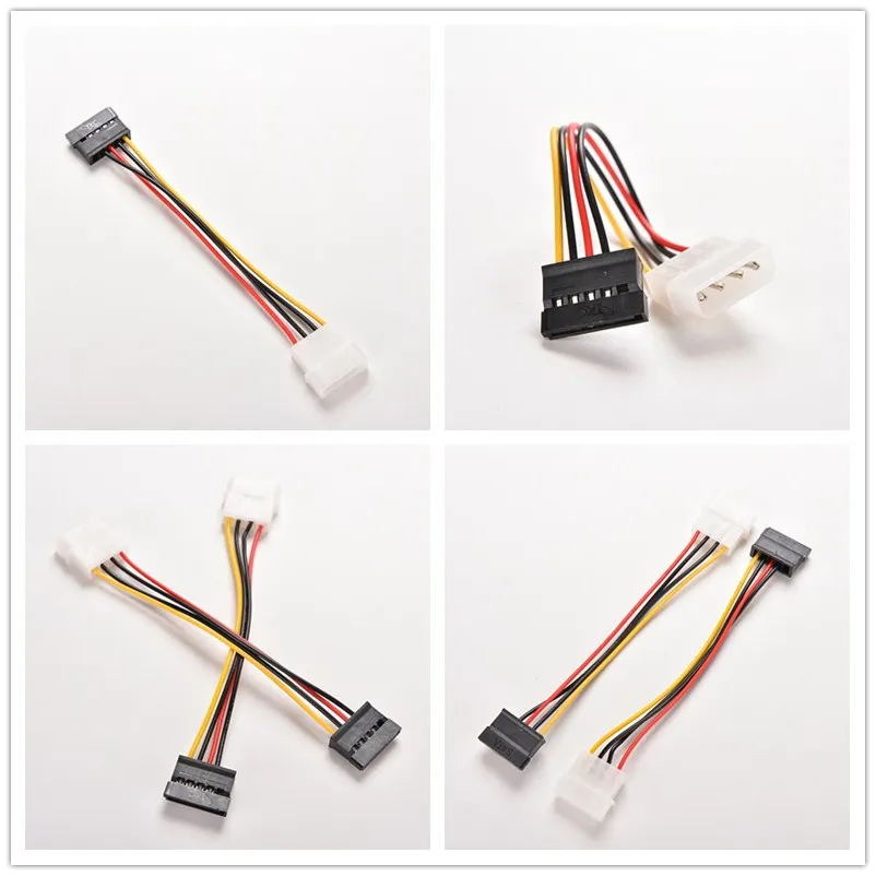 2pcs IDE to Serial ATA SATA Hard Drive Power Adapter Cable IDE to SATA ...