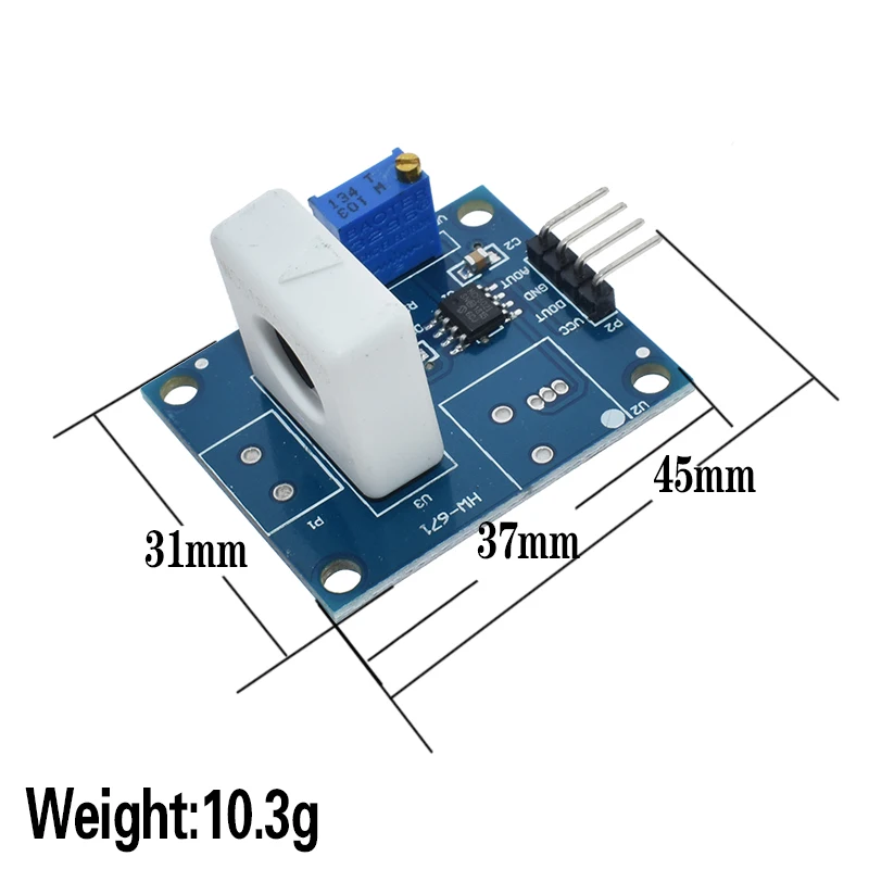 DC 5V WCS1700 Hall Current Sensor ( Through-hole design )