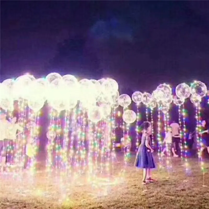 LED Air Balloon String Lights Flasher Lighting wave Ball 18inch Helium ...