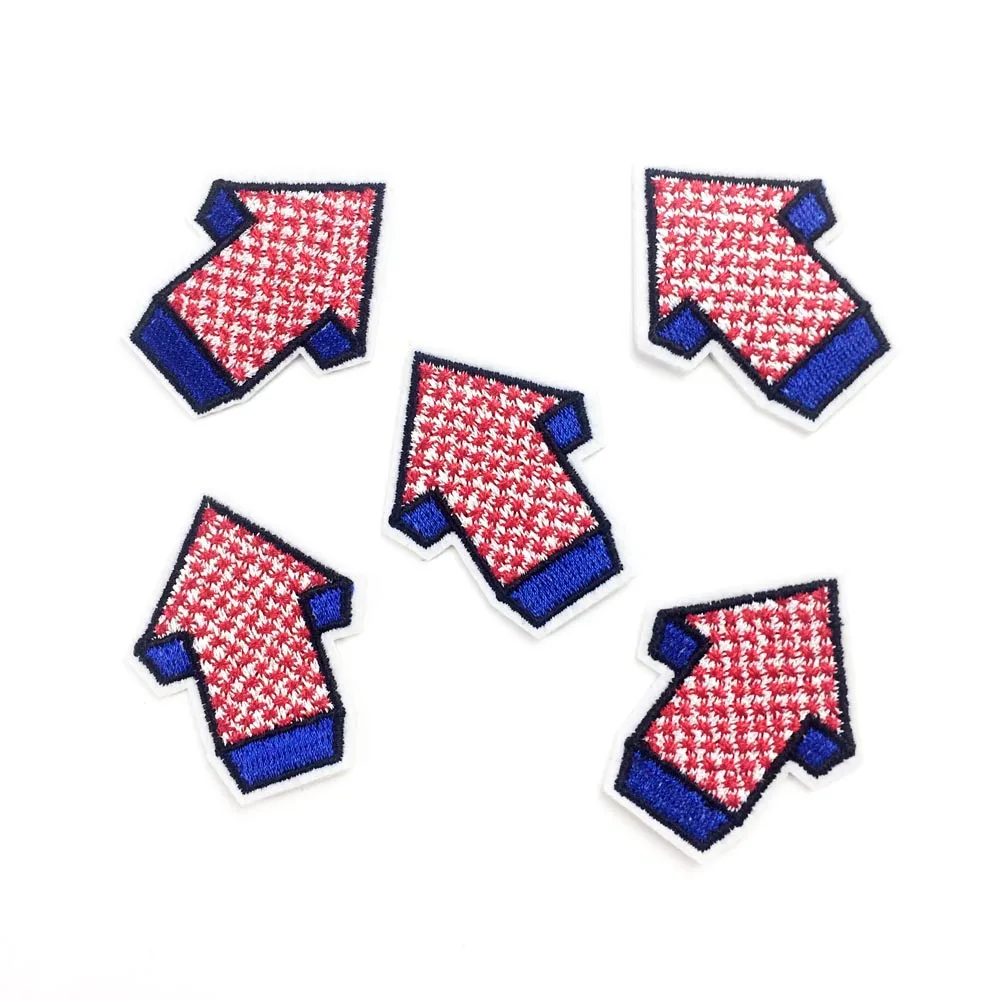 Embroidered Iron On Patches For Clothing Arrow Embroidery Appliques For ...