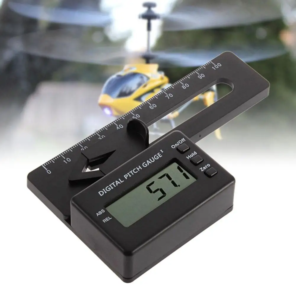2016 LCD Digital Display Pitch Gauge For 200 800 Flybarless Helicopter ...