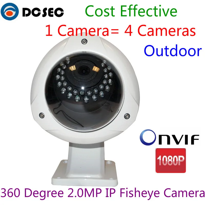 Super Wide Angle 360 Degree IP Camera Fisheye Outdoor IR Camera Network ...