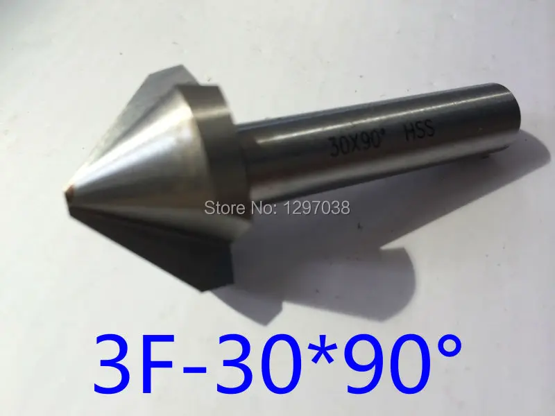 2pcs/lot 30 mm 90 degree 3 Flute HSS chamfer cutter-in Milling Cutter ...