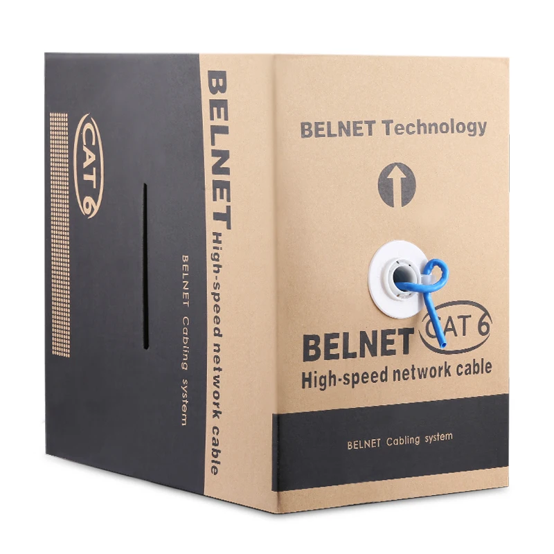 BELNET Cat6 RJ45 Ethernet Network Cable UTP 23AWG Copper 250MHz ...