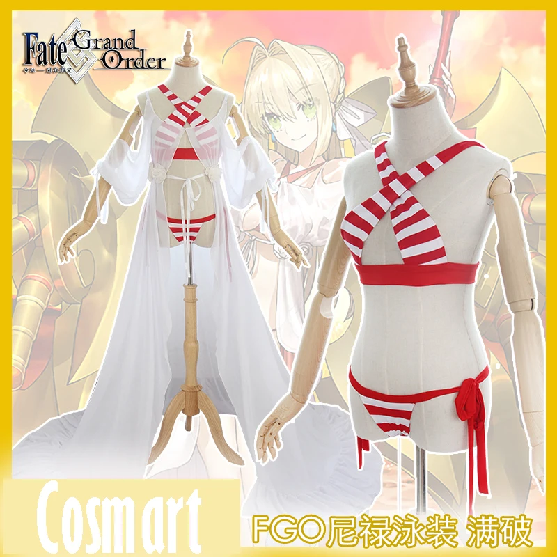 Anime Fate Grand Order Fgo Figure Nero Claudius Swimsuityarn Dress Halloween Cosplay Costume