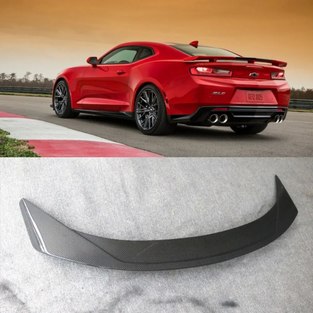 Carbon Fiber Car Rear Wing Trunk Lip Spoiler For Chevrolet Camaro Zl1