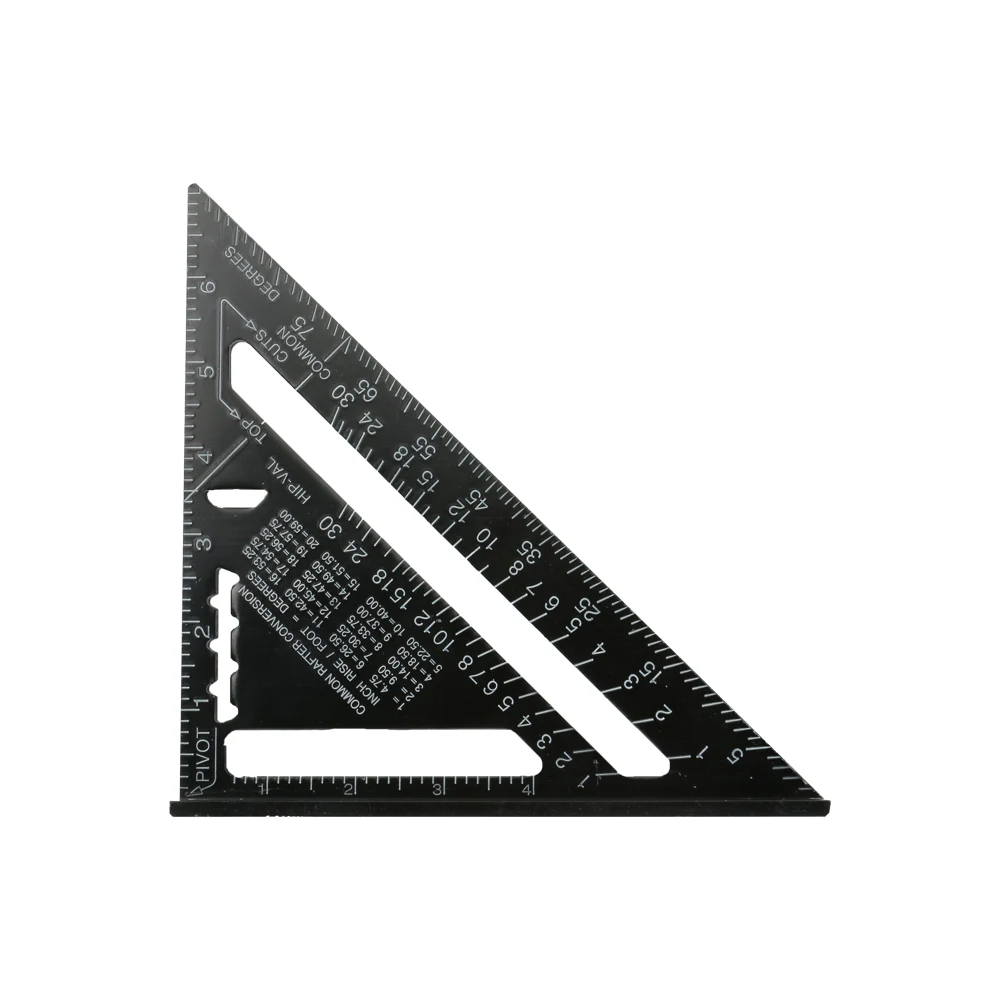 Régua triangular de liga de alumínio, régua 90 graus transferidora para ...