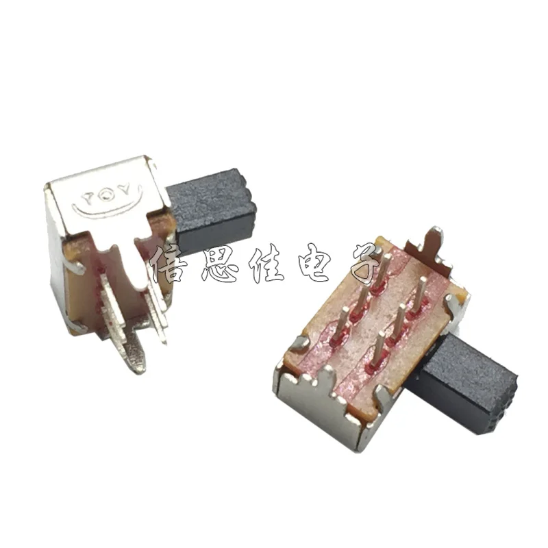 Interruptor de palanca SK22D02, SK 22D02, 2P2T, 2 archivos, doble fila, 6 pines, 5MM, pie de ...