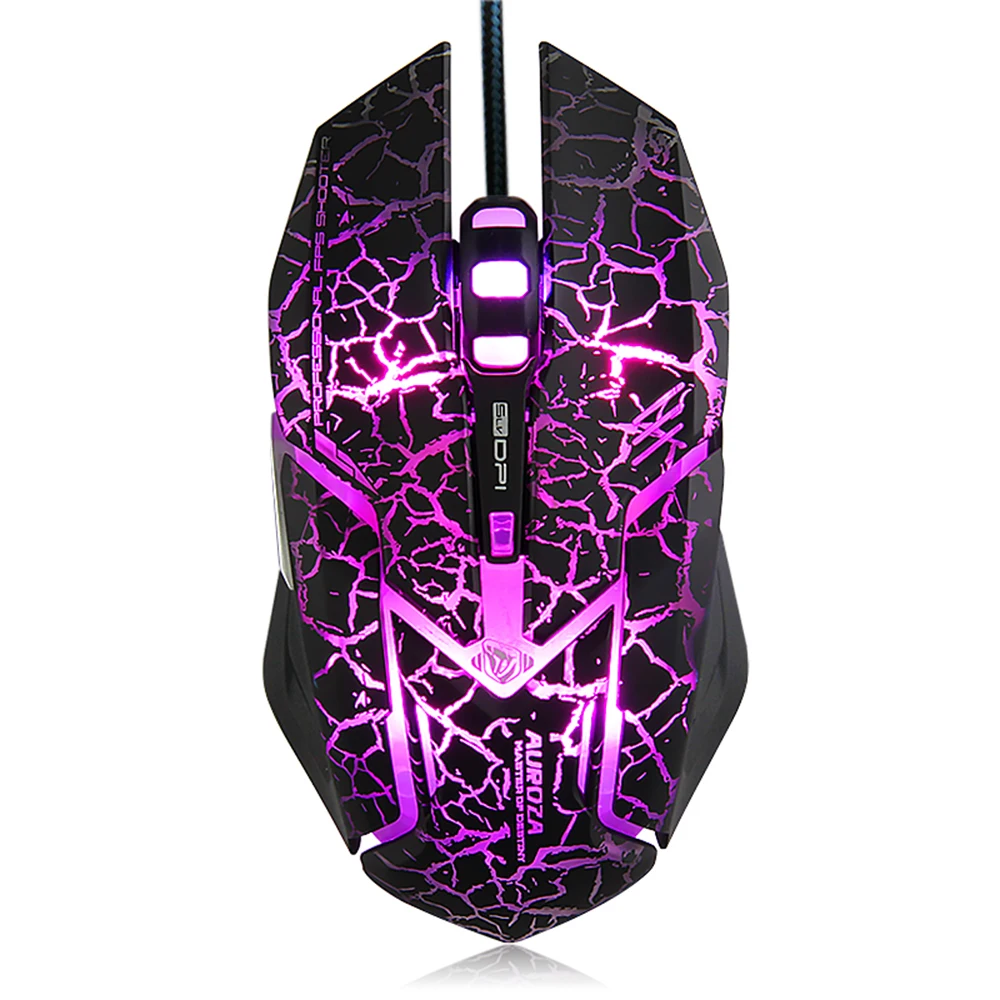4000DPI Adjustable USB Wired Gaming Mouse High Precision 5 Colors ...