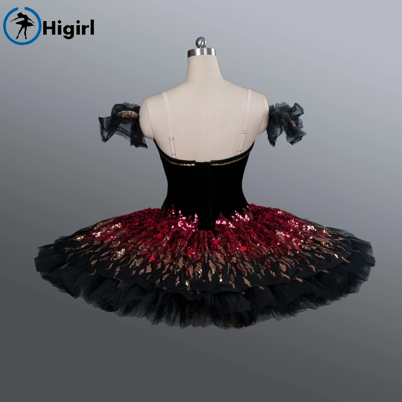 Black Red Ballet Tutu For Girls Ballet Costumes Professional Classical ...