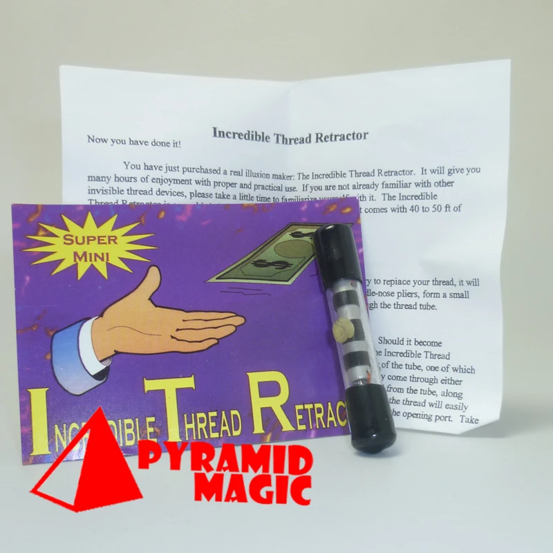 Micro ITR retactor de hilo invisible, carrete de threal, truco de magia ...