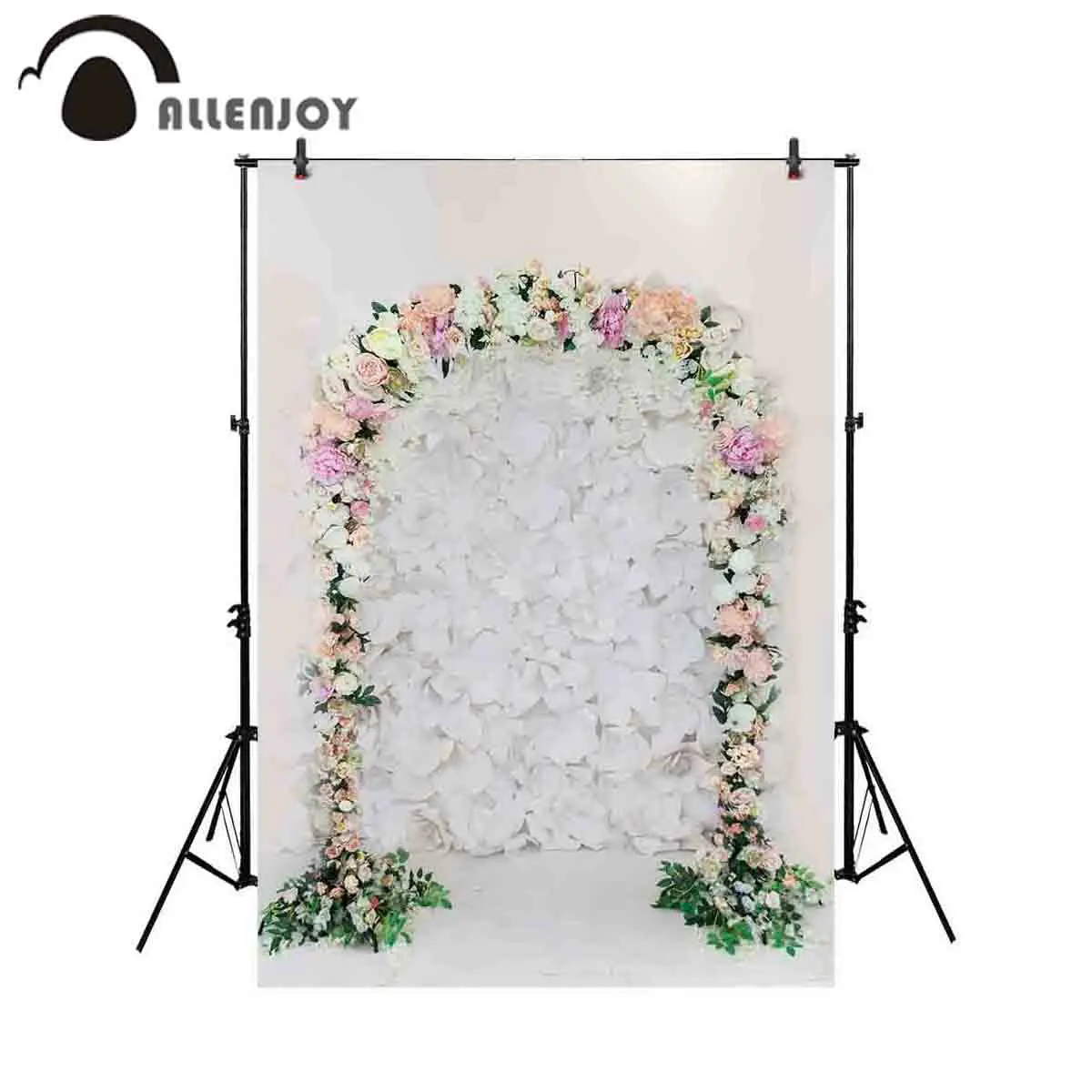 Allenjoy Backgrounds For Photography Studio Wedding Flowers Arched Door ...