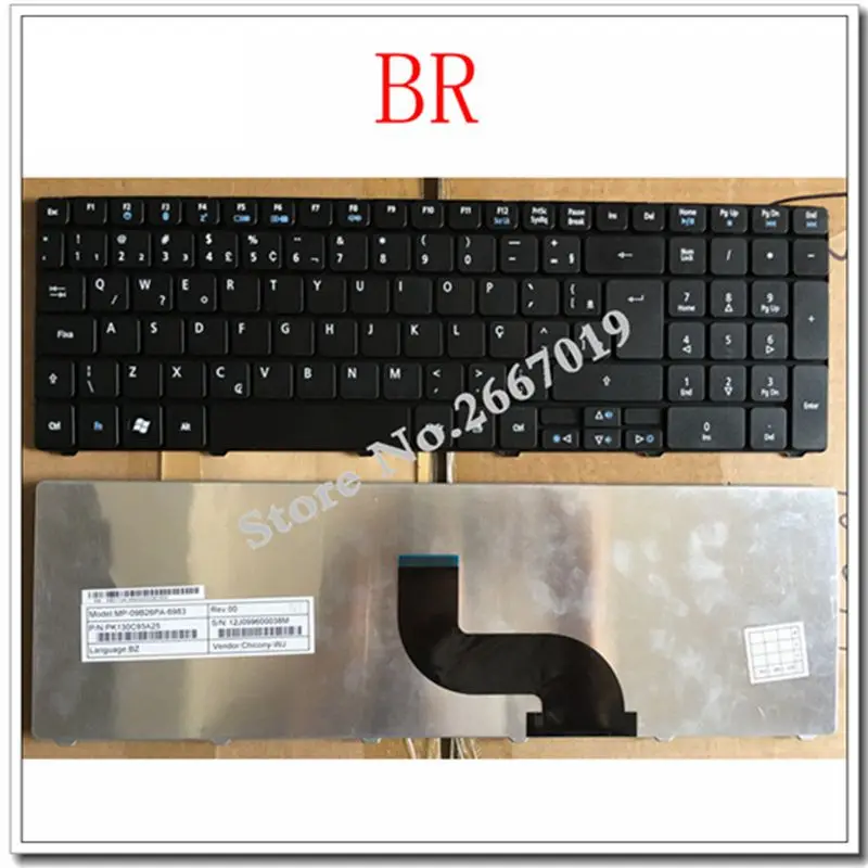BR New laptop keyboard FOR Acer FOR Aspire 5750G 5750 5250 5253 5253G ...