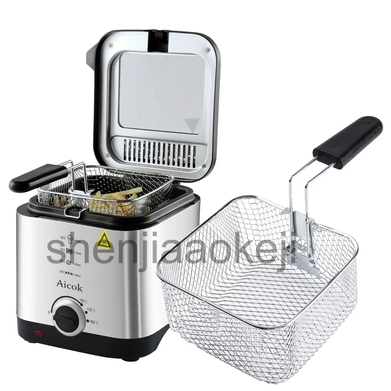 1.5L mini deep fat fryer Electric fryer smart home fryer large capacity ...
