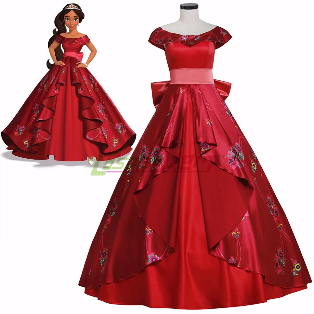 2016 New Arrival Elena Of Avalor Elena Princess Halloween Fancy Party Dress Wedding Dress D0804