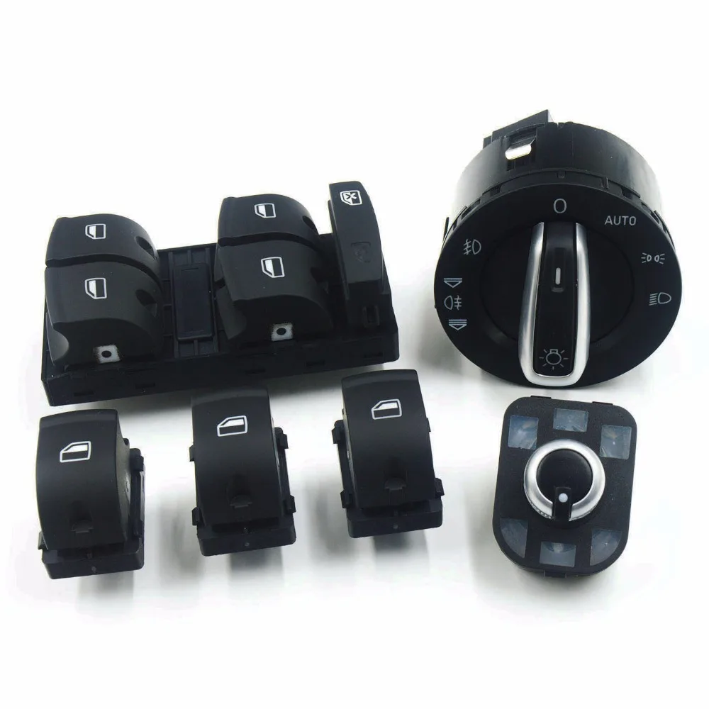 Window Headlight Mirror Switch Button For Audi A6 S6 C6 Rs6 A6 Allroad ...