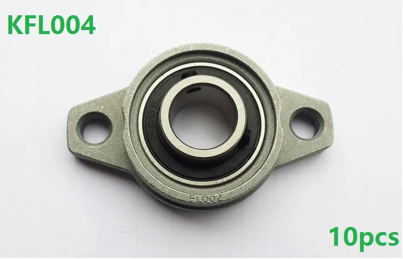 10 개/몫 KFL004 FL004 20mm 아연 합금 베어링 유닛 필로우 블록 20mm 베어링 플랜지 블록 베어링 CNC 부품 ...