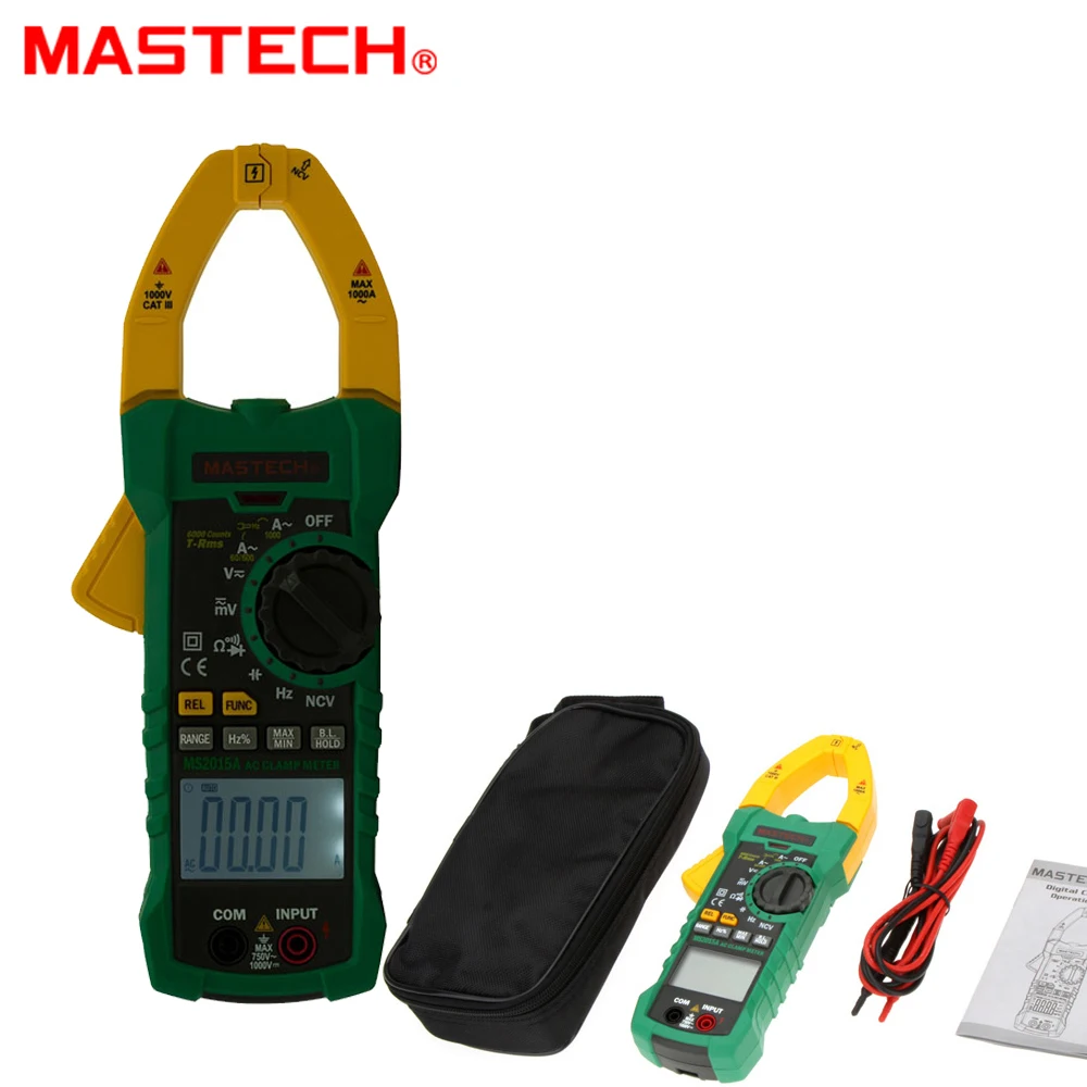 MASTECH MS2015A ช่วงอัตโนมัติ 5999 นับดิจิตอล AC 1000A Current Clamp ...