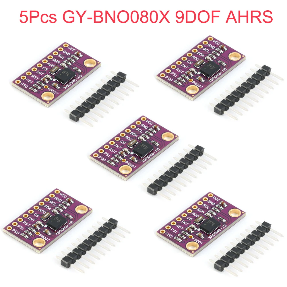 5pcs Gy-bno080x Bno080 Breakout Ar Vr Imu Nine Axis 9dof Ahrs Sensor ...