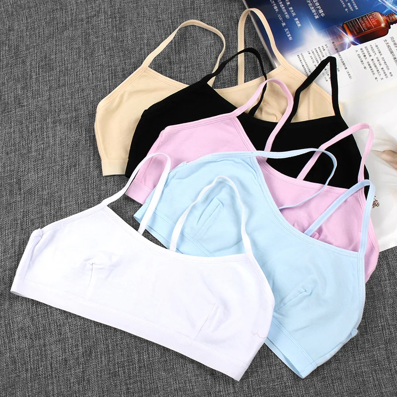 100% cotton young girls training bra 10 14 years old children bras ...