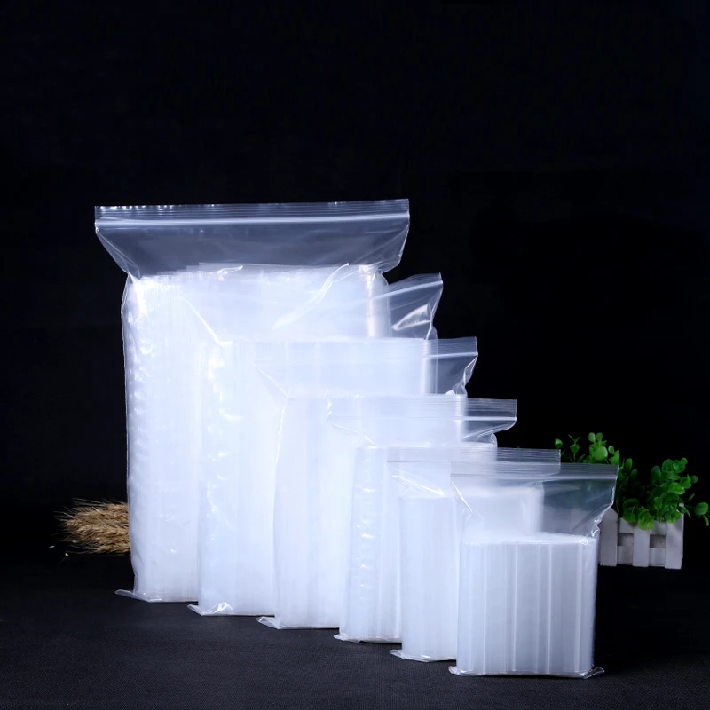 100pcs 11 Sizes Zip Lock Baggies Plastic Packaging Bags 8C for Jewelry ...