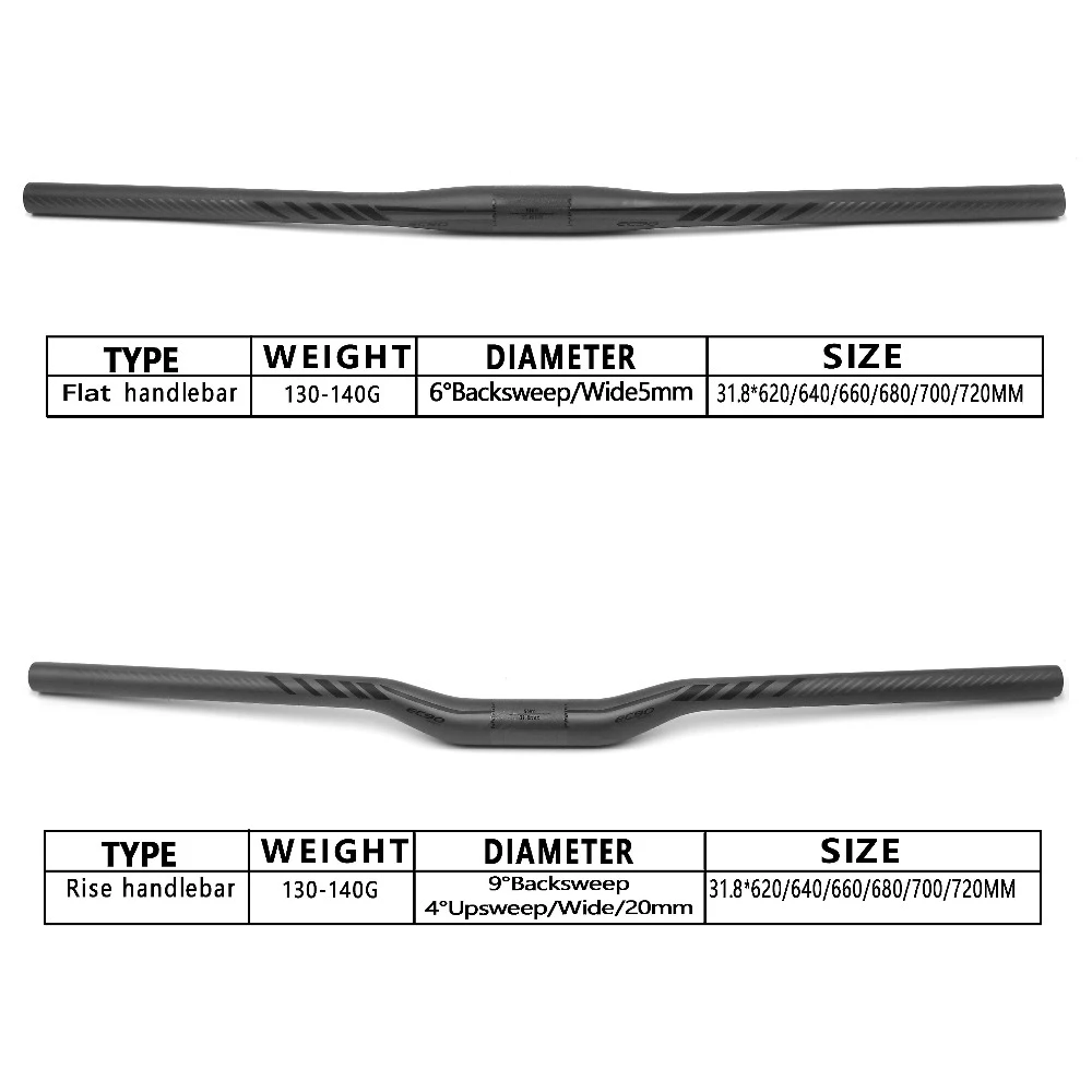 Mountain bike MTB parts Friction carbon bicycle handlebar UD complete ...