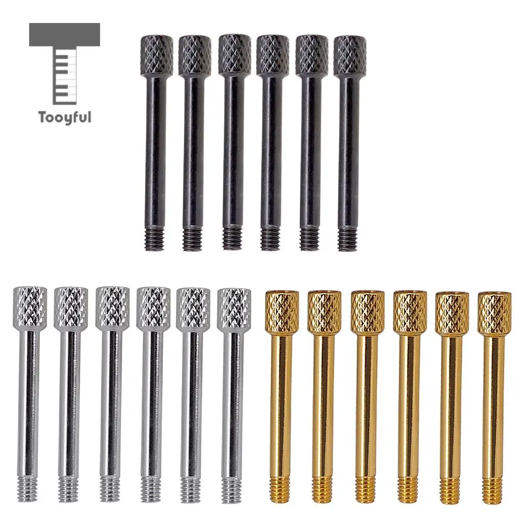 Tooyful 6pcs Brass Electric Guitar Tremolo Bridge Saddle Clamp String ...