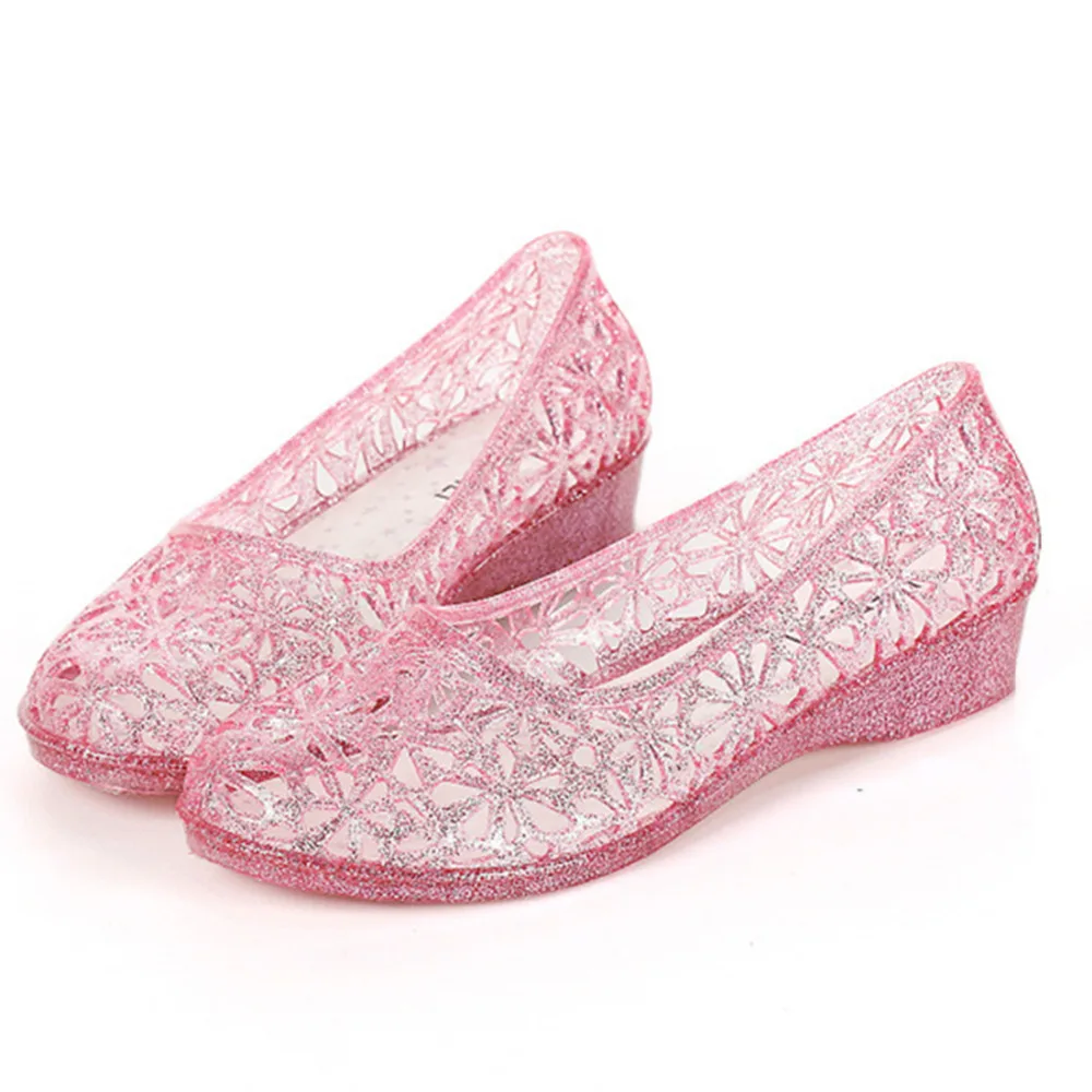 Buy Fashion Crystal Plastic Breathable Low Heels