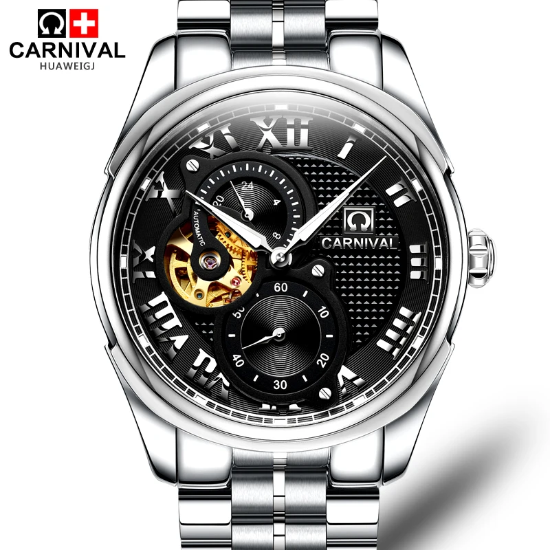 Carnival Watch Male Mechanical Watch Fully-automatic Steel Watch ...