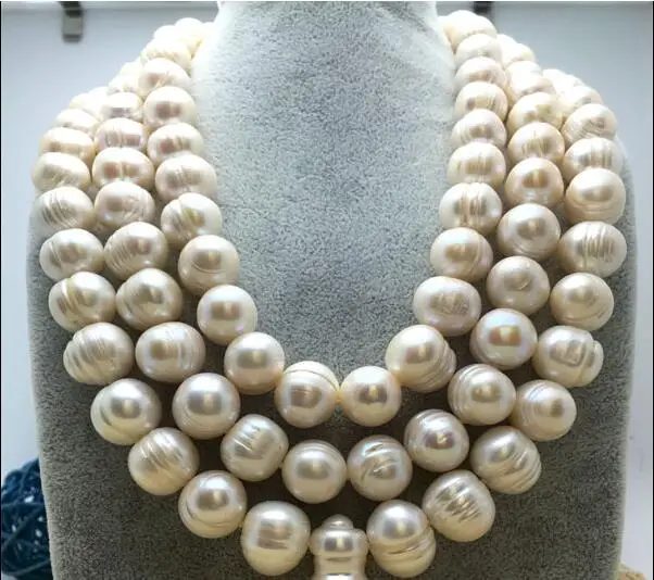 3 ряда женские модные ювелирные изделия 8 мм 10 мм 12x14 мм белый ...