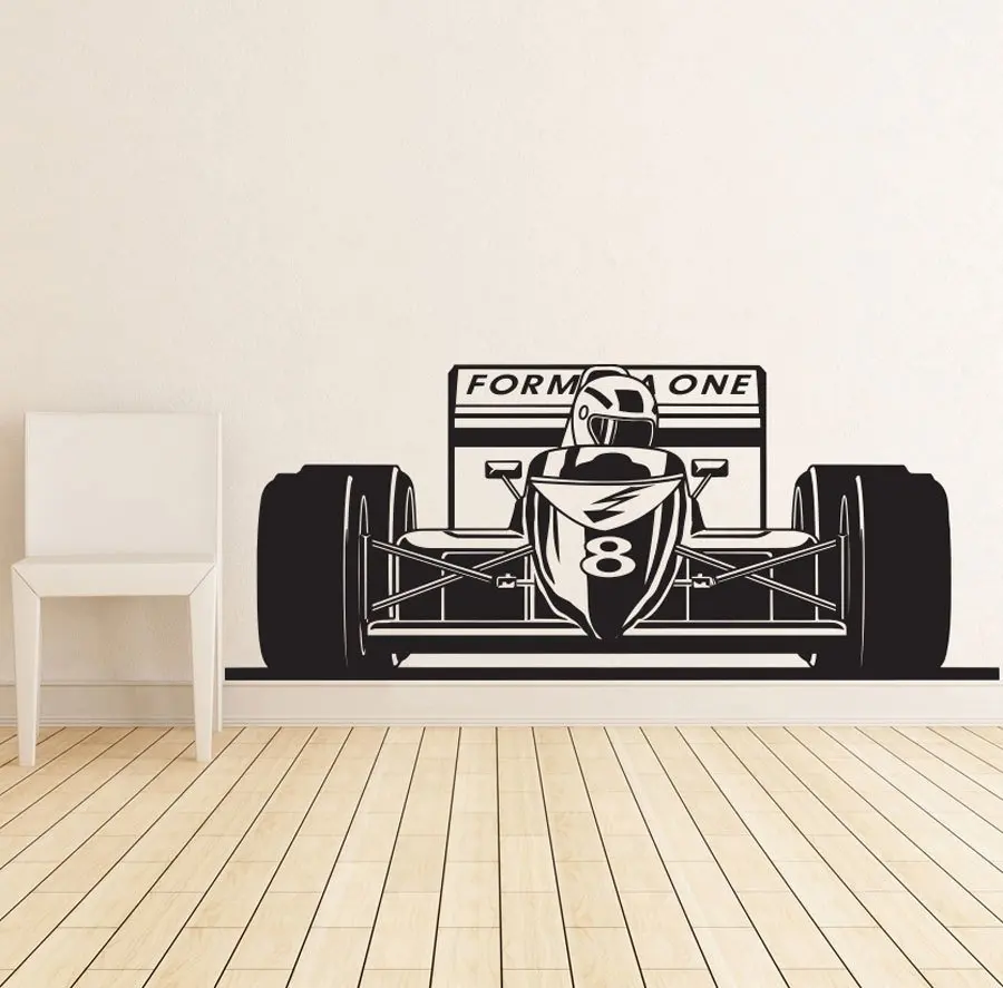 F1 Formula Wall Sticker Vinyl Art Decal Racing Car Formula 1 Rmoveable ...