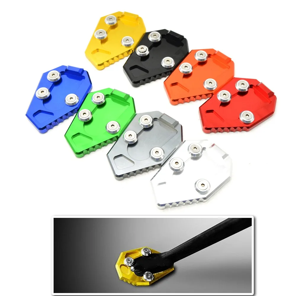 one PCS CNC Aluminum Motorcycle Kickstand Sidestand Side Stand Enlarger ...
