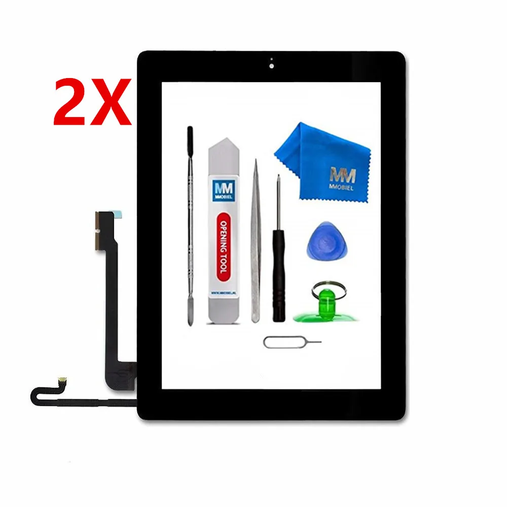 2-pack-for-ipad-2-white-black-digitizer-touch-screen-front-display