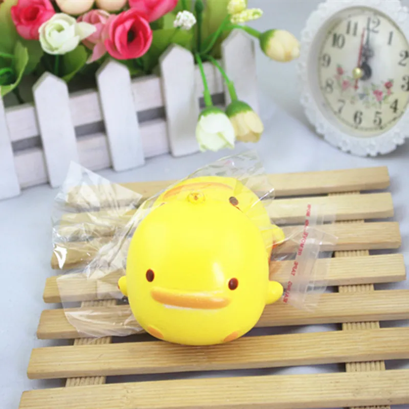 2 Pcs Cute Duck Phone Straps Soft Toy Rubber Cartoon Slow Rebounding ...