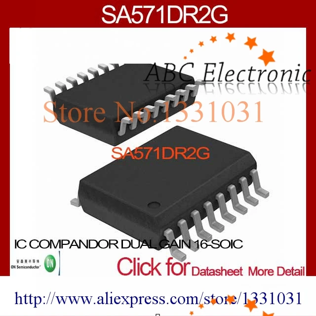 SA571DR2G IC COMPANDOR DUAL GAIN 16 SOIC SA571DR2G 571 SA571 SA571D ...