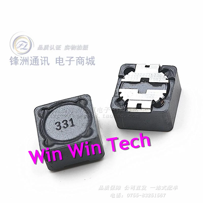 100 piezas CD127 330UH (impreso: 331) 1 a 12*12*7 SMD, inductores de ...