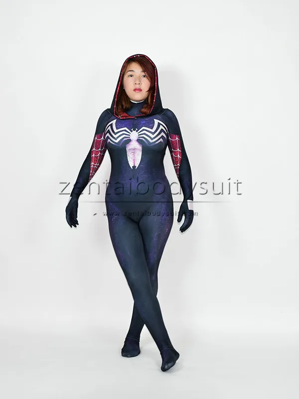 Gwenom Cosplay Costume Femme Symbiote Venom Spider Gwen Stacy Spiderman ...