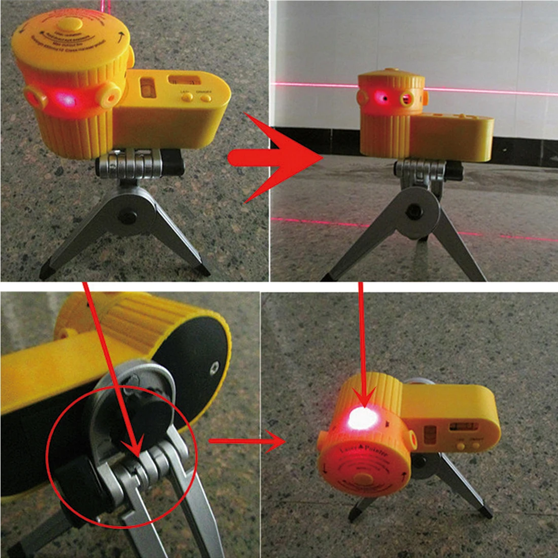 Plastic Multifunction Cross Line Tool Device Laser Level Vertical ...