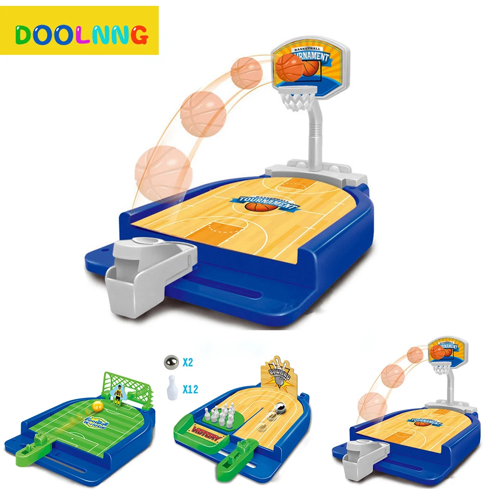New Mini Finger Desktop Catapult Game Basketball Football Bowling ...
