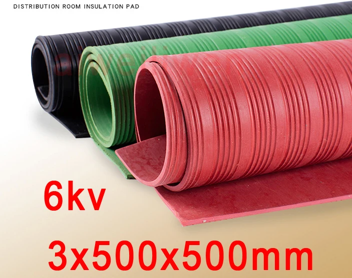 3mm thickness For 6kv high voltage insulating mat insulation pad ...