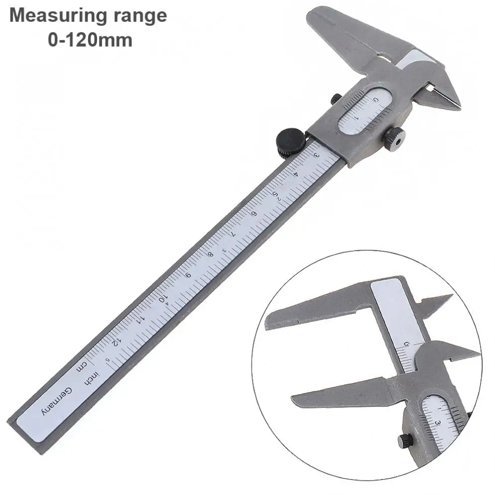 Mini regla de Calibre Vernier de acero al carbono de 120mm con ...