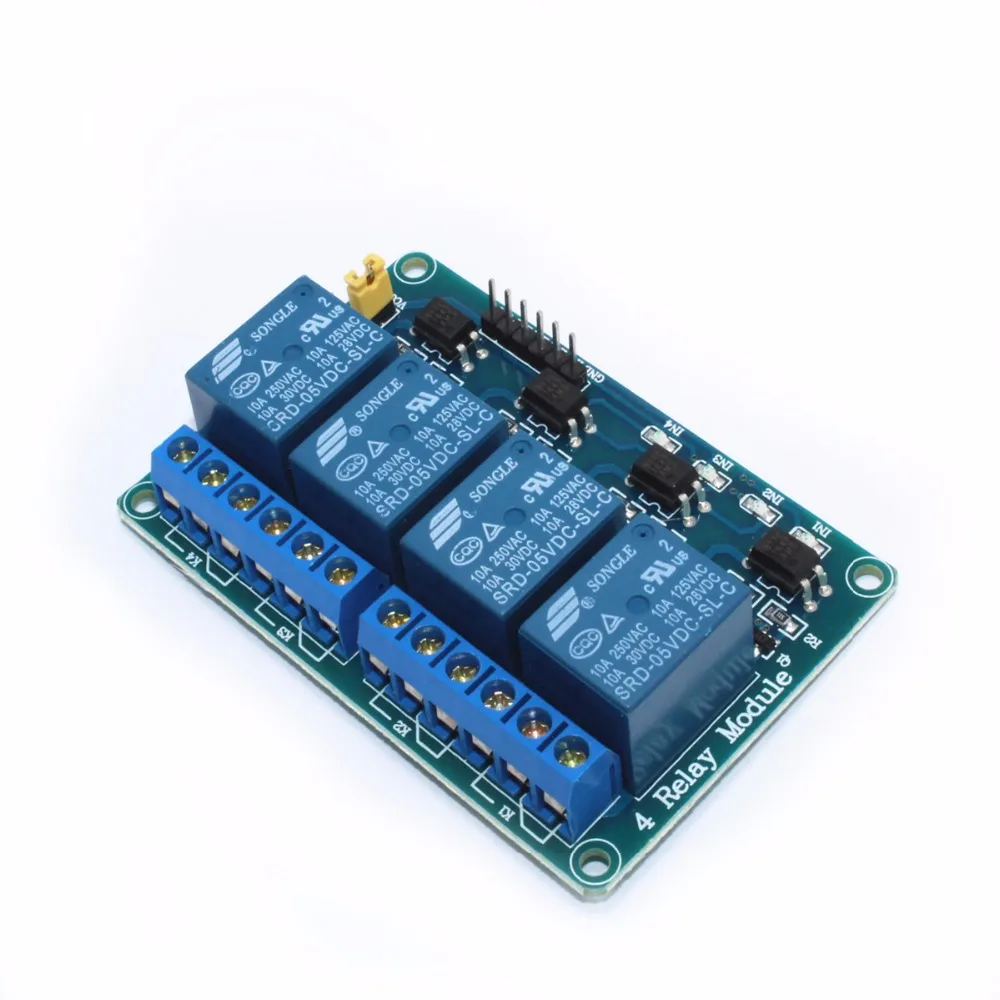Song Le with optocoupler, 4 relay modules, 5V relay control panel, with ...