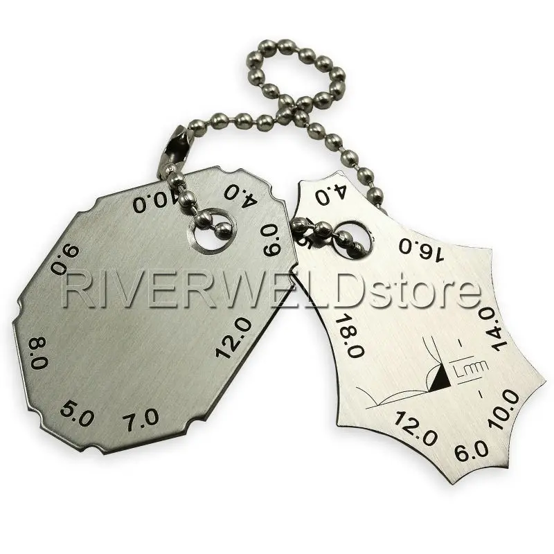 Stainless Steel Welding Gauge Two Piece Gage Ruler Inspection For ...