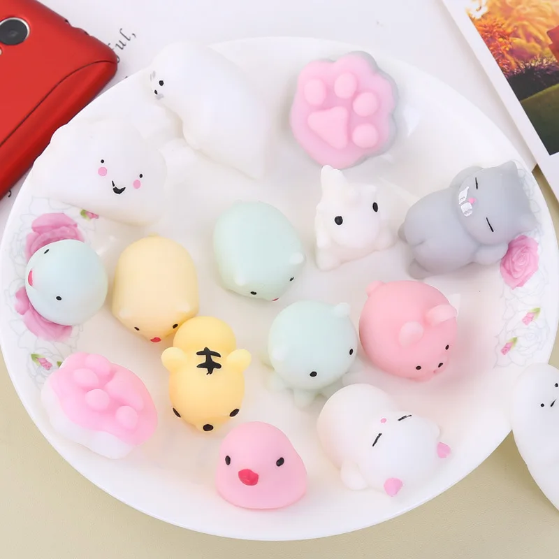 Mini Squishy Cute Animals Antistress Ball Squeeze Toys Abreact Soft ...