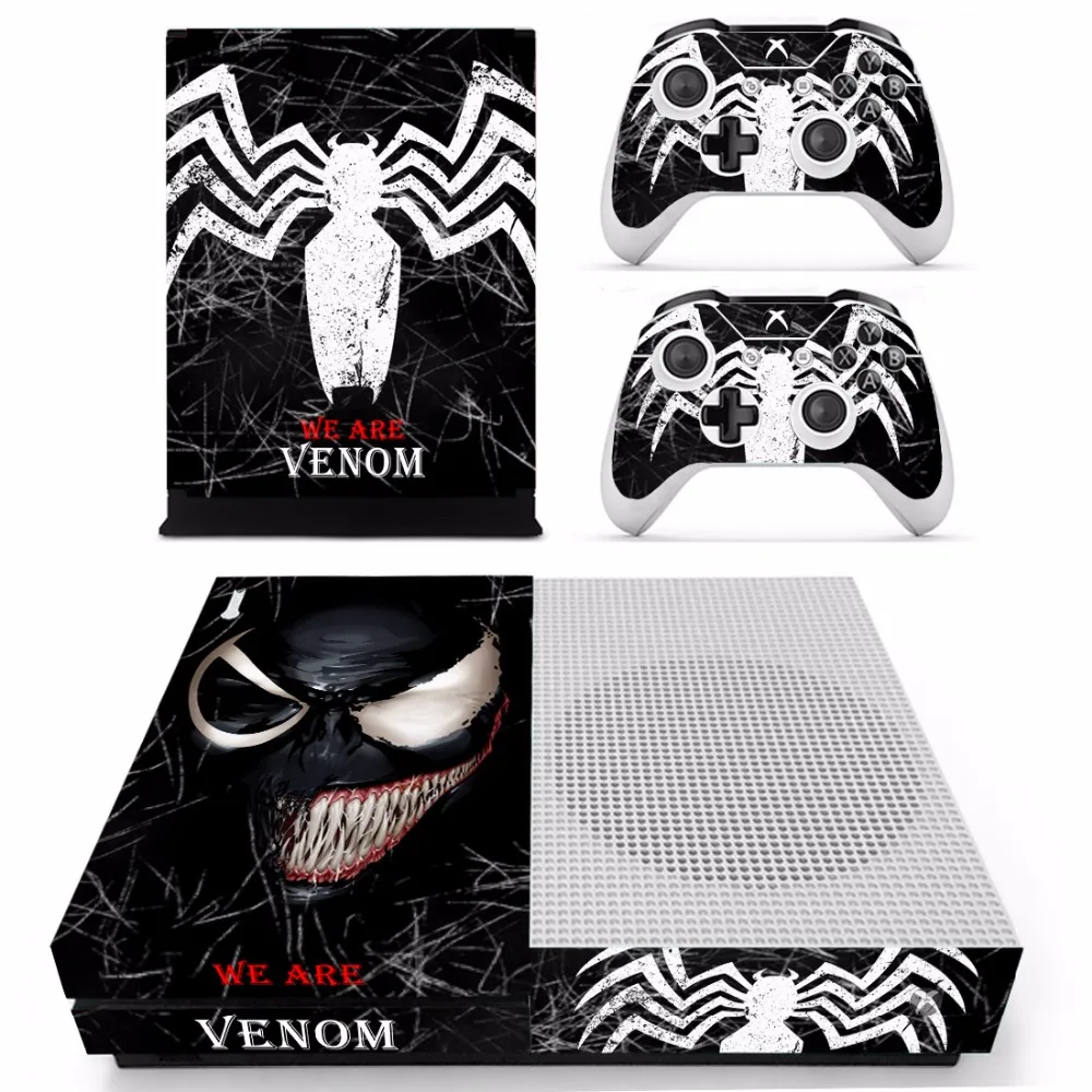 Spider Man Venom Skin Sticker for Xbox One S Console and Controllers ...