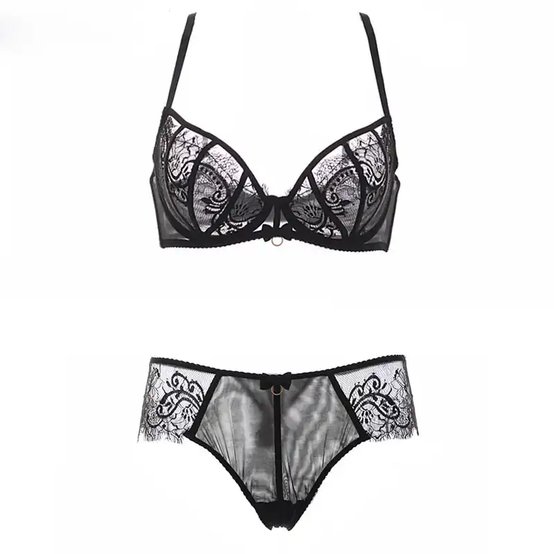 Sexy Mousse reggiseno e mutandine set di Disegno di Lusso Del Fiore Del ...