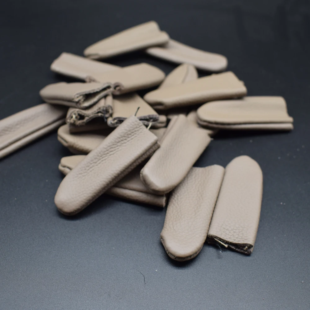 10pcs Leather Finger Cots Cover Protection For Jewelry Making DIY Craft ...