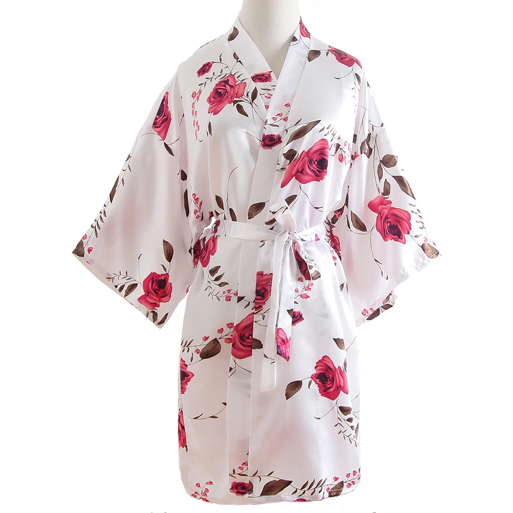 2pcs Chinese Style Women Embroidery Flower Pajamas Set Hot Sale Satin