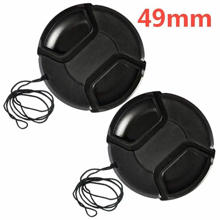 wholesale 30pcs/lot 49mm center pinch Snap on cap cover for all camera ...